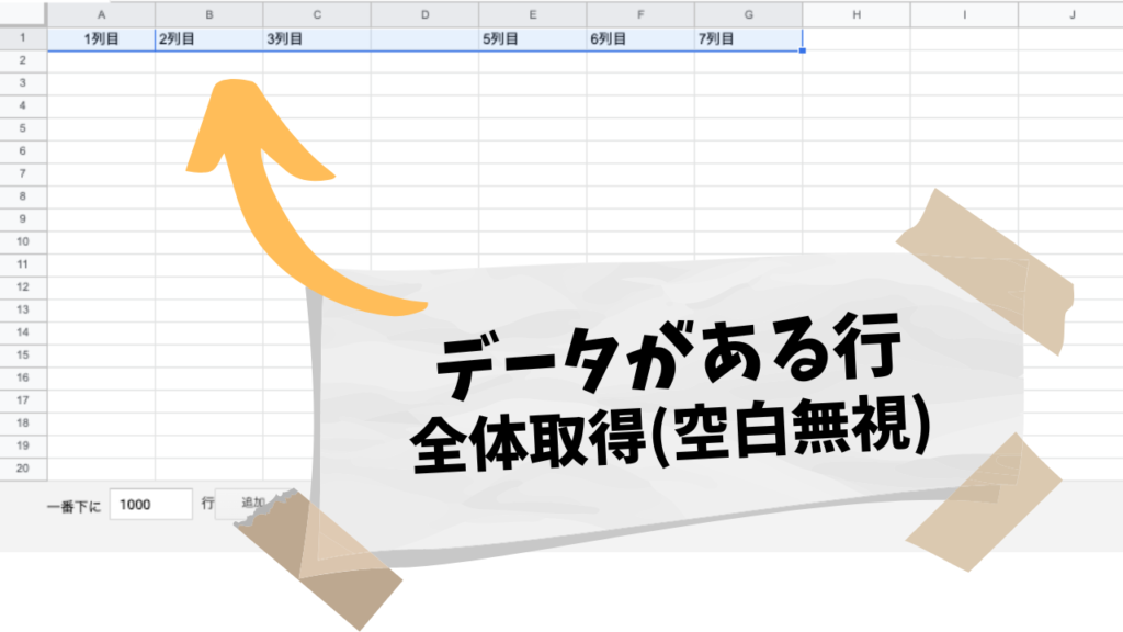 【GAS】1行取得、getRangeで列全体取得、可変対応コピペ用【Google Apps Script】 | スプレッドシートでGASる